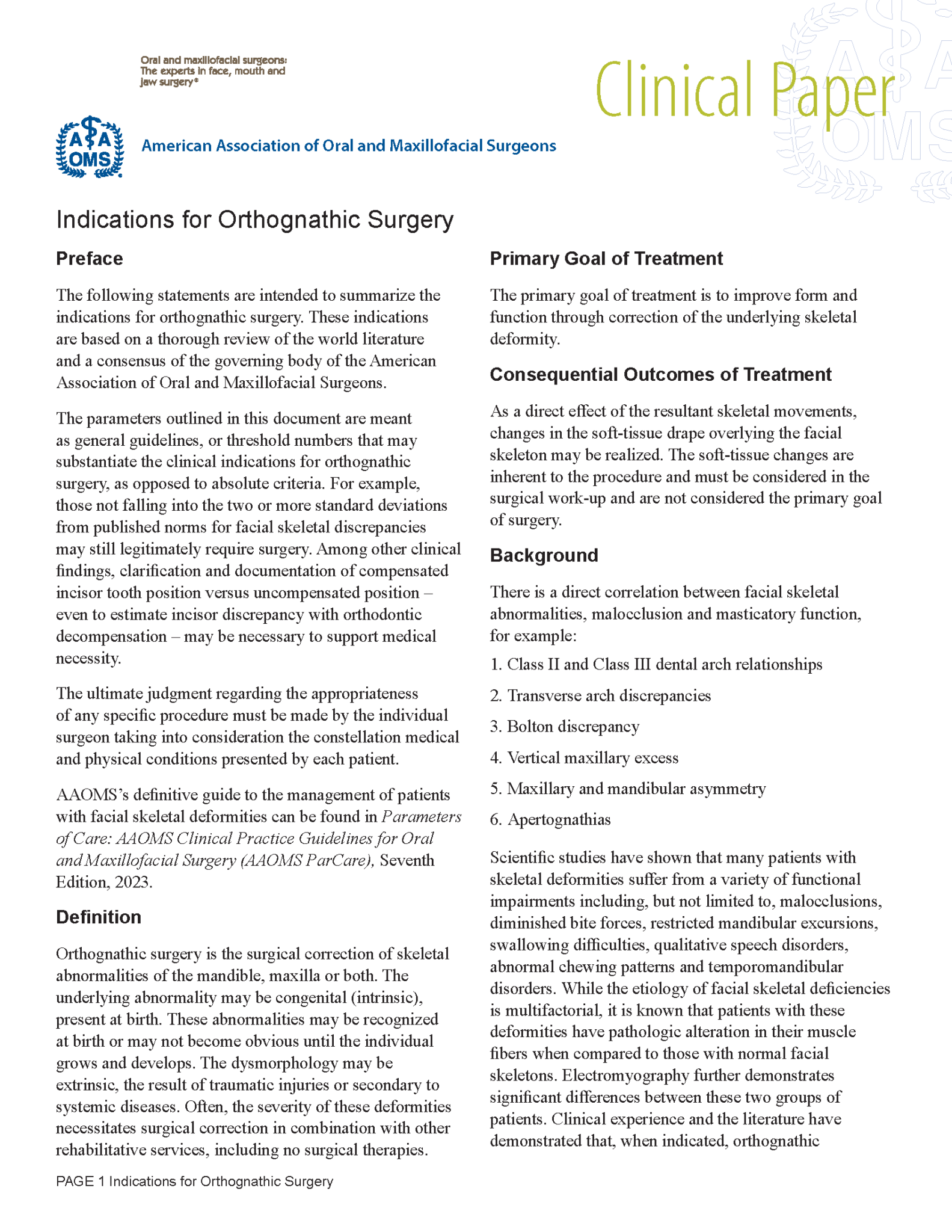 Clinical Papers - AAOMS | AAOMS